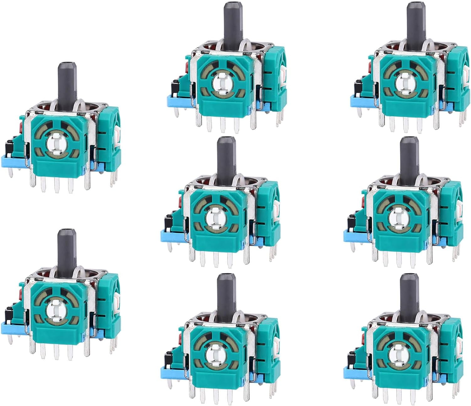 8pcs Joysticks Replacement for PS5 Controller, 3D Axis Analog Sensor ...