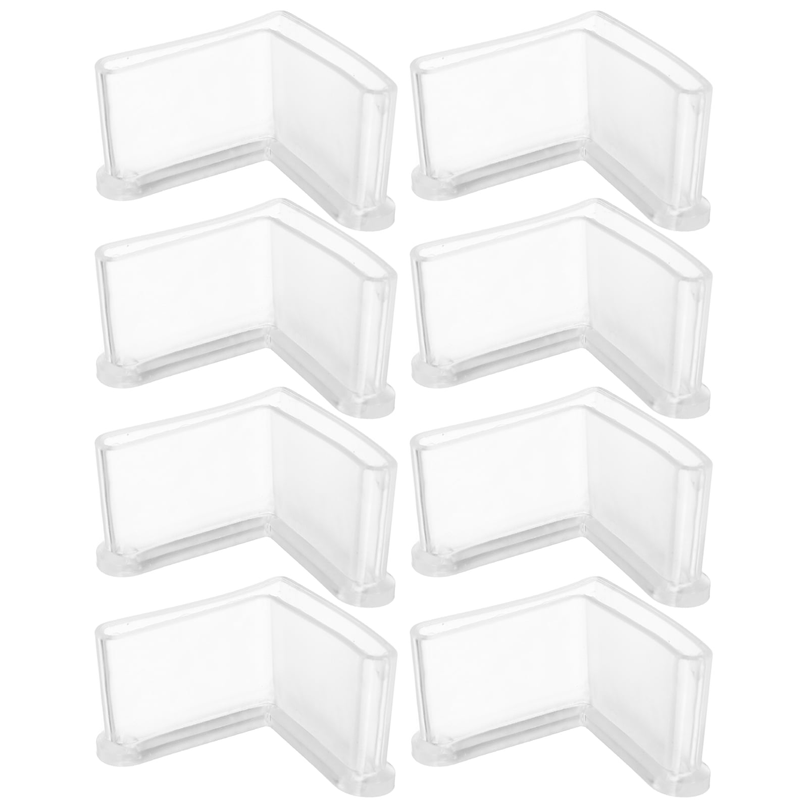 8pcs L Shaped Furniture Angle Pads Rubber Foot Leg Cover Protectors ...