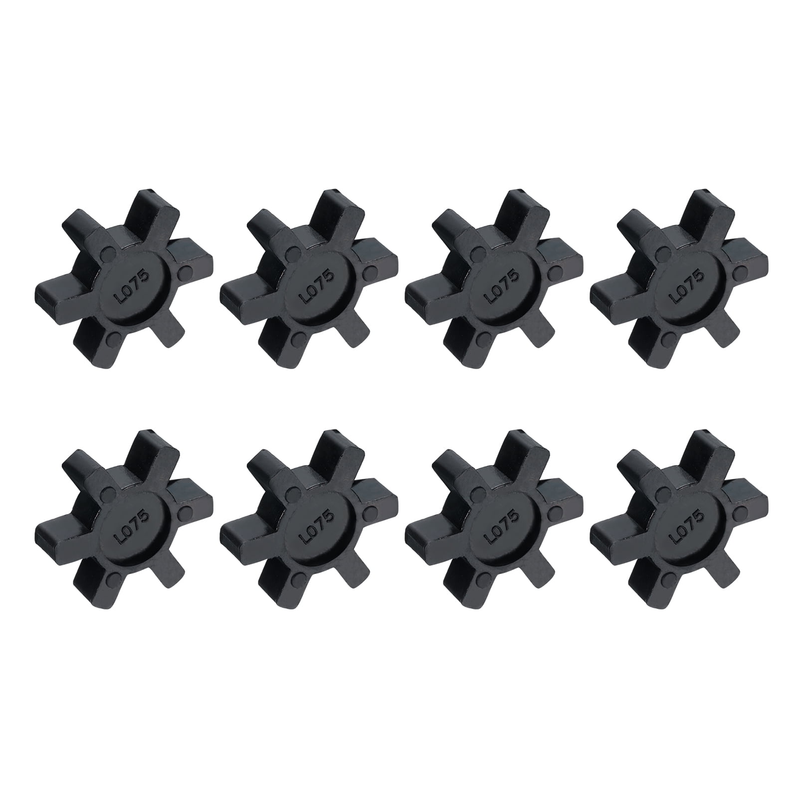 8pcs L75 Jaw Coupling Insert NBR Rubber L-Jaw Coupler Set, Black ...