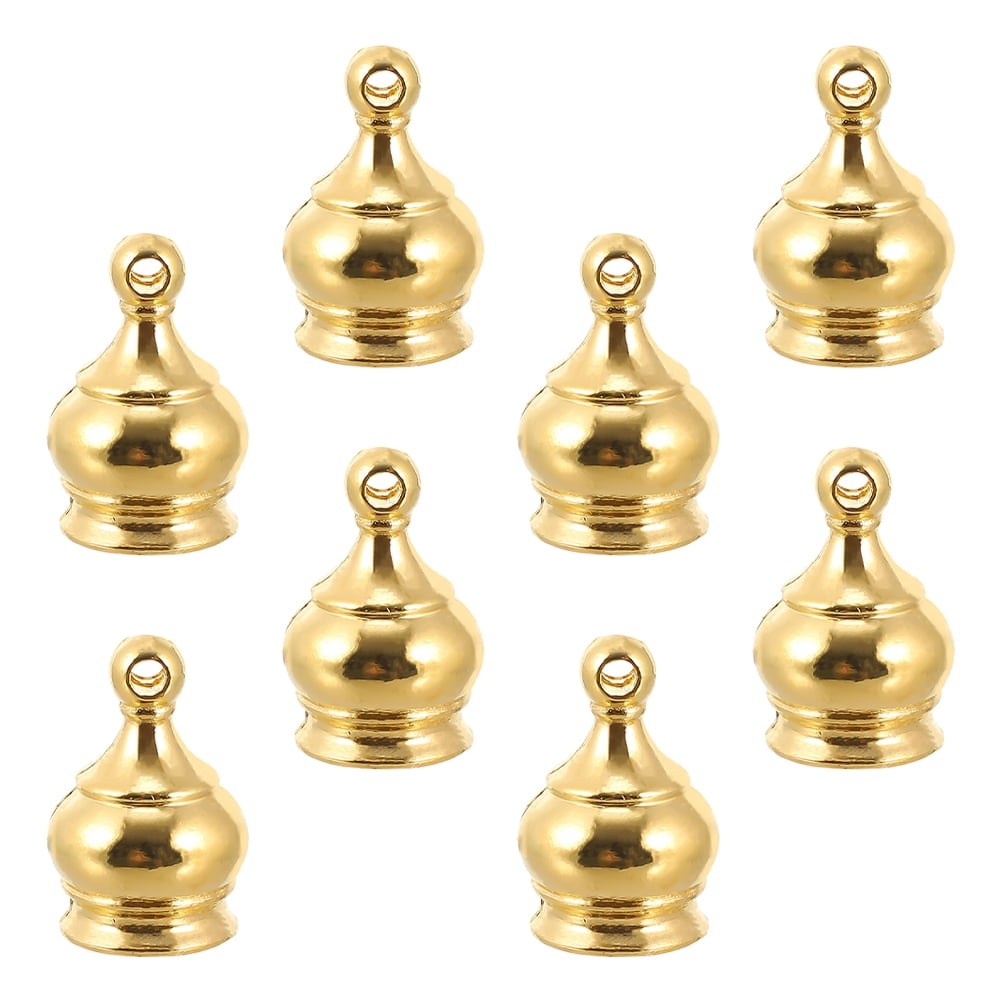 8pcs Lamp Finial Cap Knob Thread Brass Decorative Screw Topper For Lamp ...