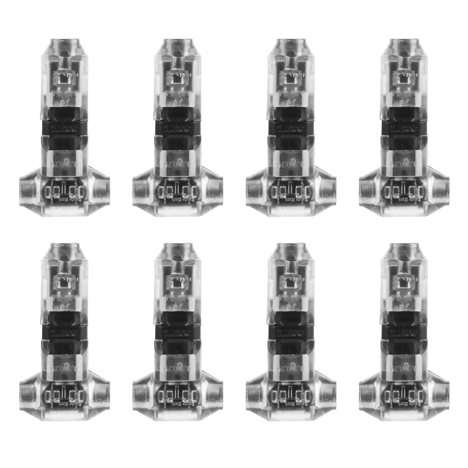 8pcs Low Voltage T Tap Wire Connectors T Type 1 Pin Solderless No Wire ...