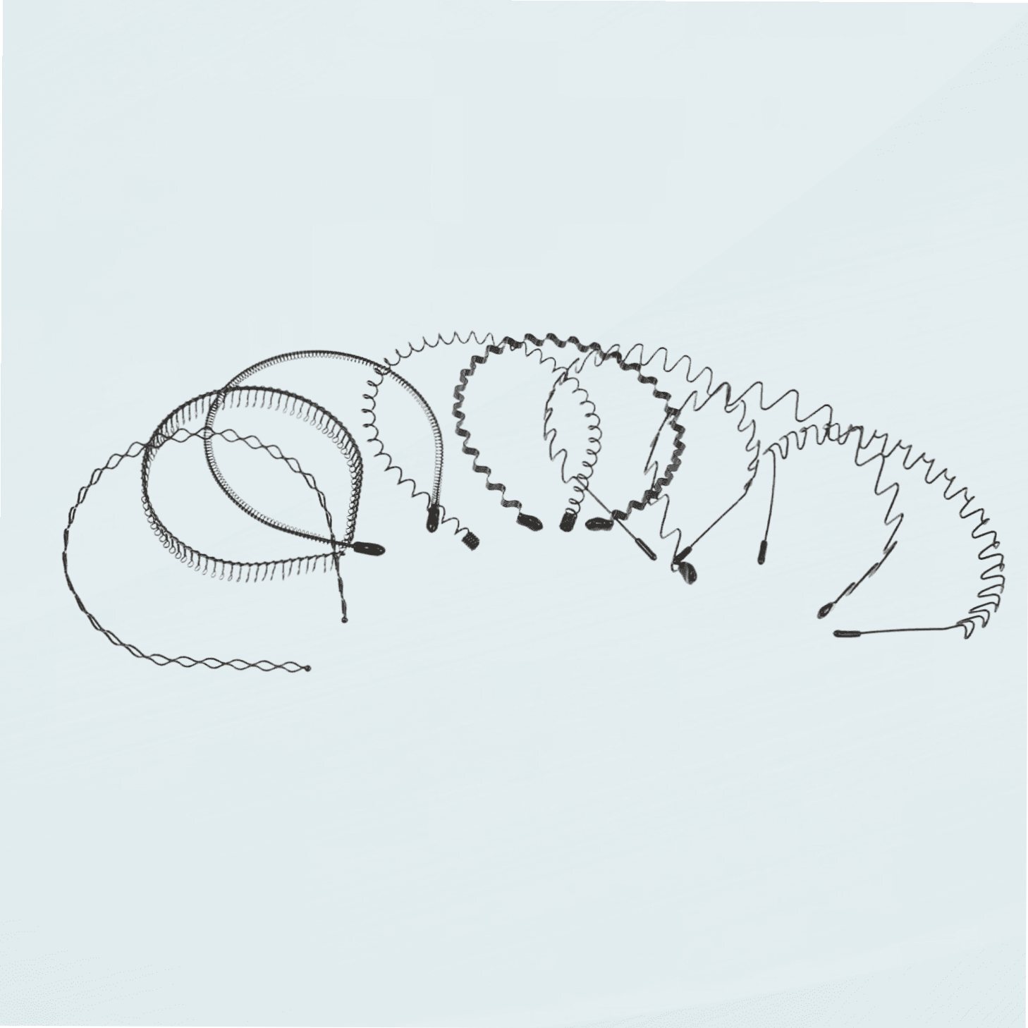 8pcs Men's Headband Mens Headband Hair Accessories for Men Spiral Hair ...