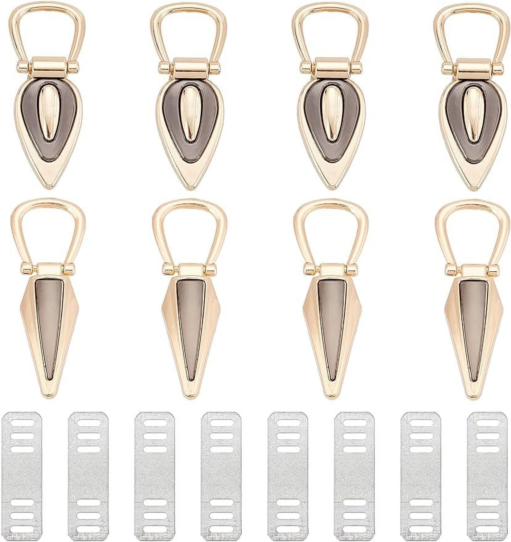 8pcs Metal Bag Chain Buckle 2 Styles Metal Side Clip Buckle with Side ...