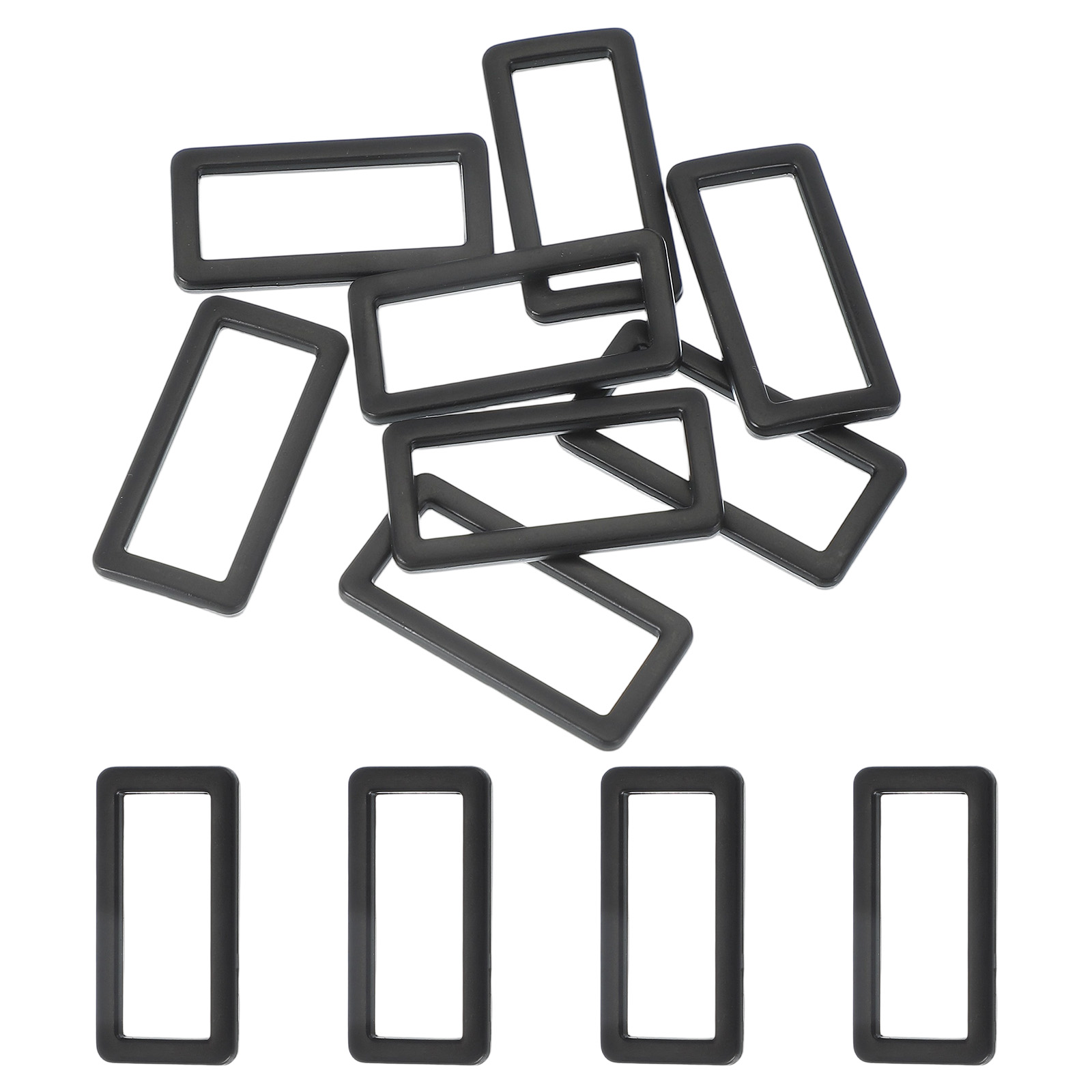 8pcs Metal Flat Rectangle Ring, 32mm(1-1/4inch) Metal Rectangular ...