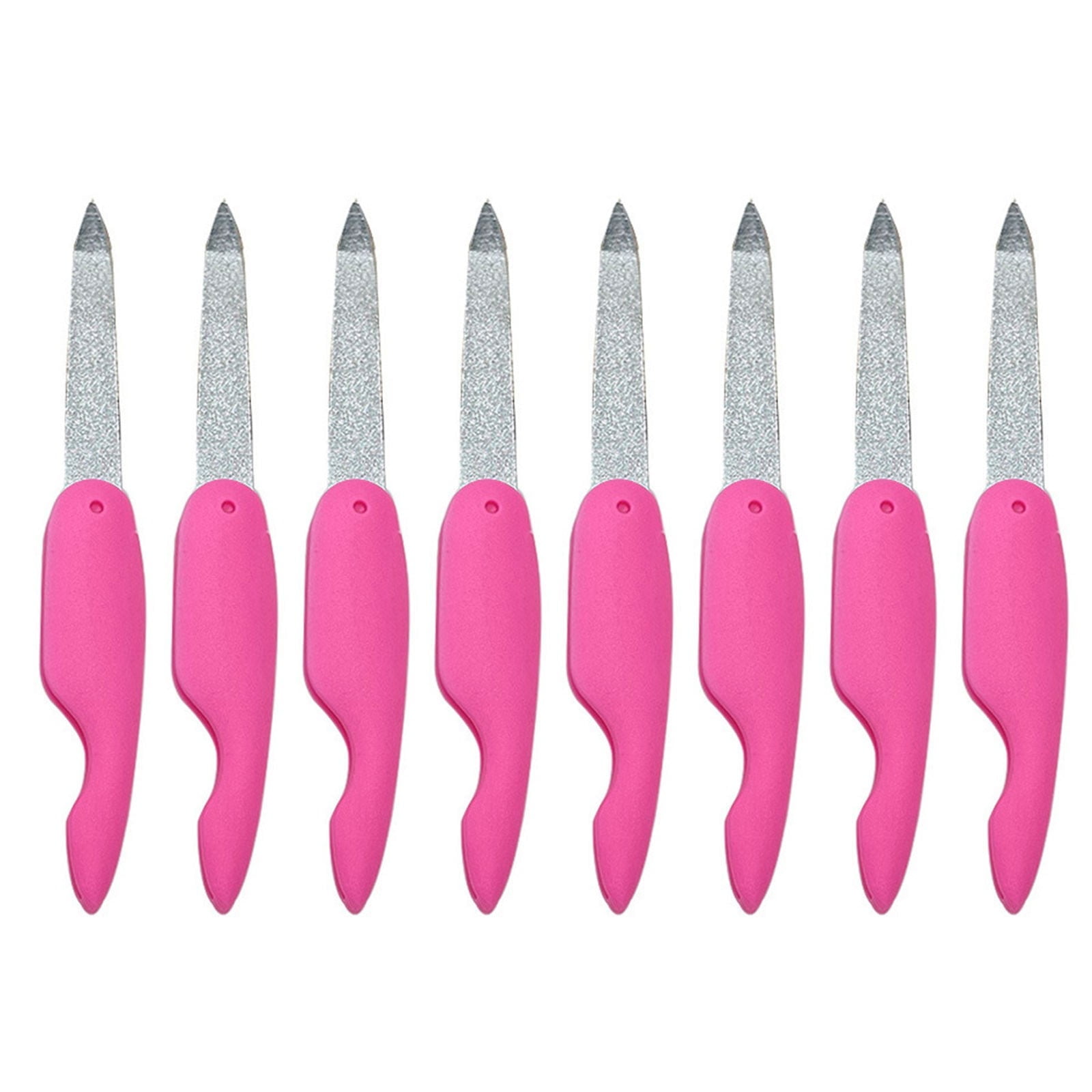 8pcs Metal Folding Nail File Double Side Buffer for Fingernails and ...