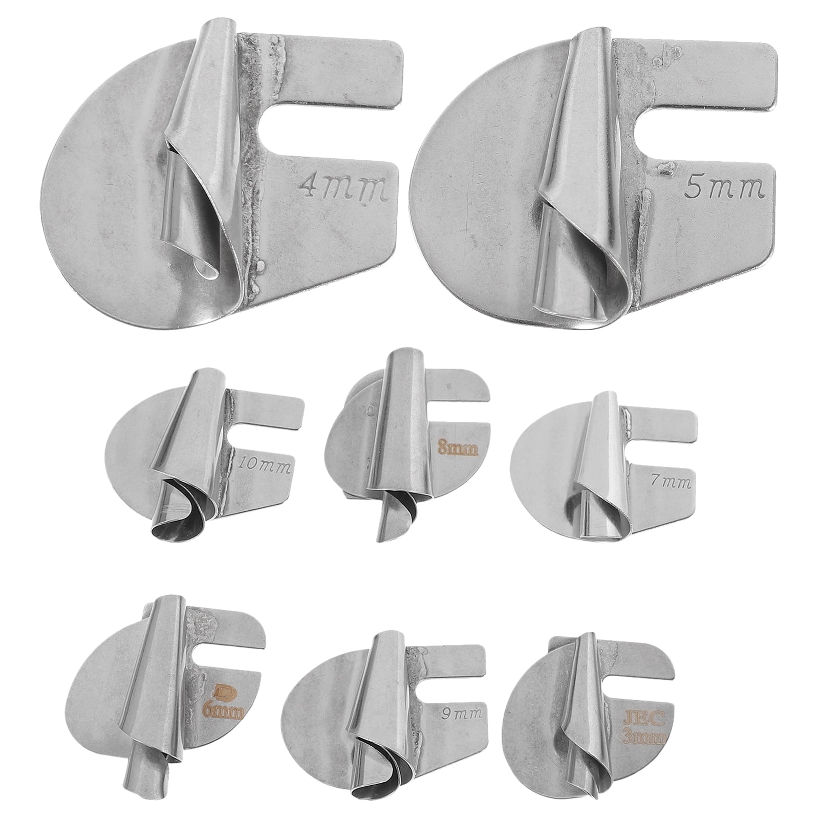 8pcs Metal Hemmers Foot Small Sewing Machine Binder Professional Sewing ...