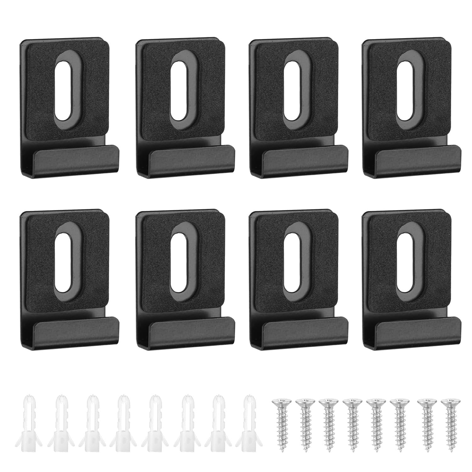 8pcs Metal Mirror Clips for Wall Mounting with Screws, Heavy Duty ...