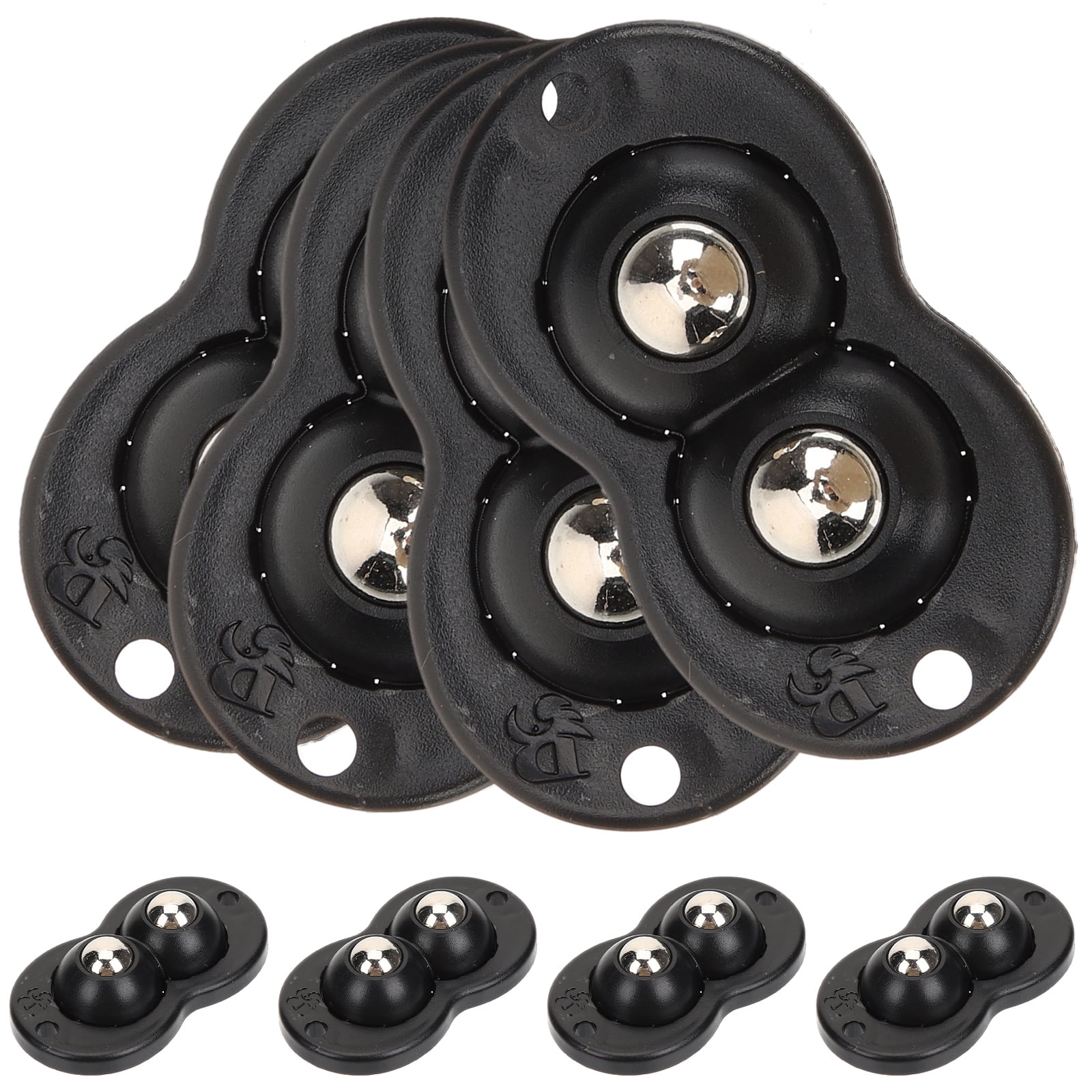 YULIJU 8pcs Mini Caster Wheels Adhesive Swivel Casters Storage ...