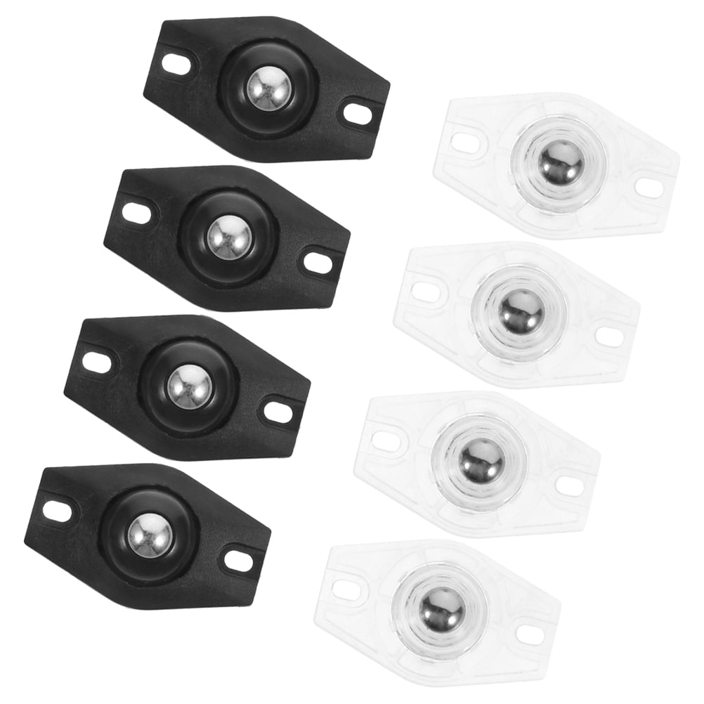 8pcs Mini Caster Wheels Adhesive Swivel Casters Trash Can Wheels Stick ...