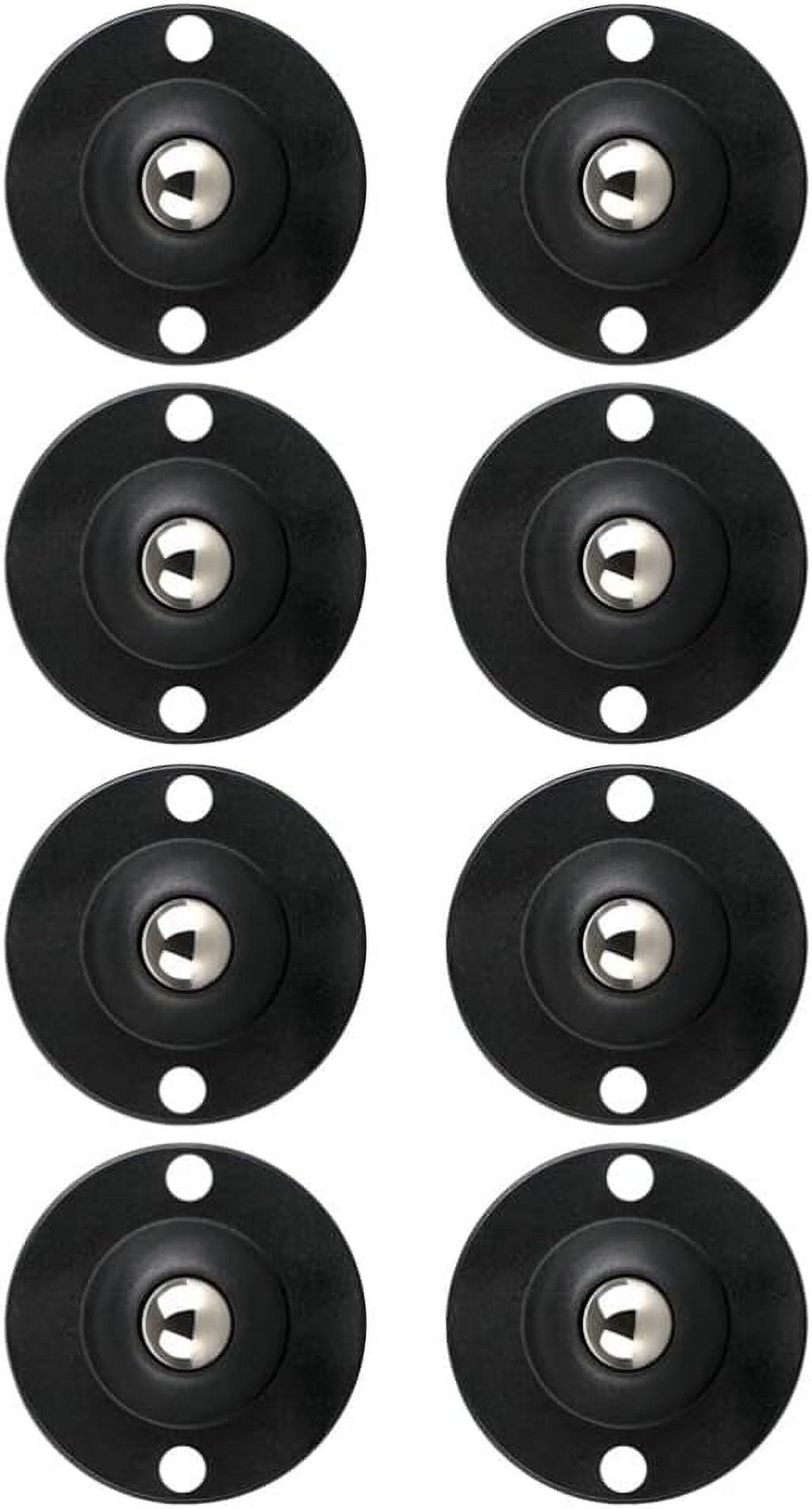 8pcs Mini Caster Wheels Self Adhesive Swivel Wheels Stainless Steel ...