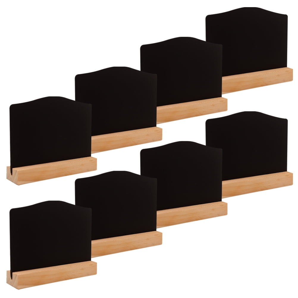 8pcs Mini Double-sided Blackboards Message Board Mini Blackboard Rustic ...