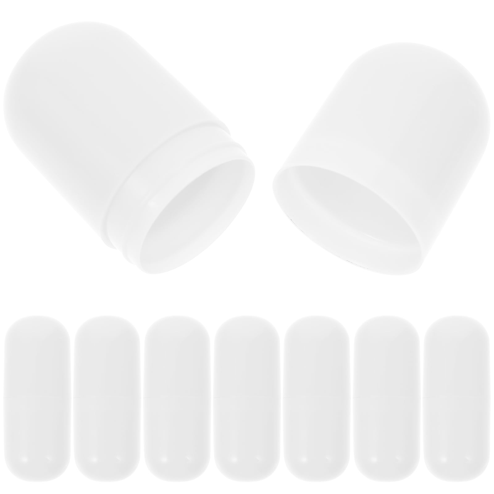 8pcs Mini Plastic Empty Capsule Shaped Fillable Lipstick Tubes ...