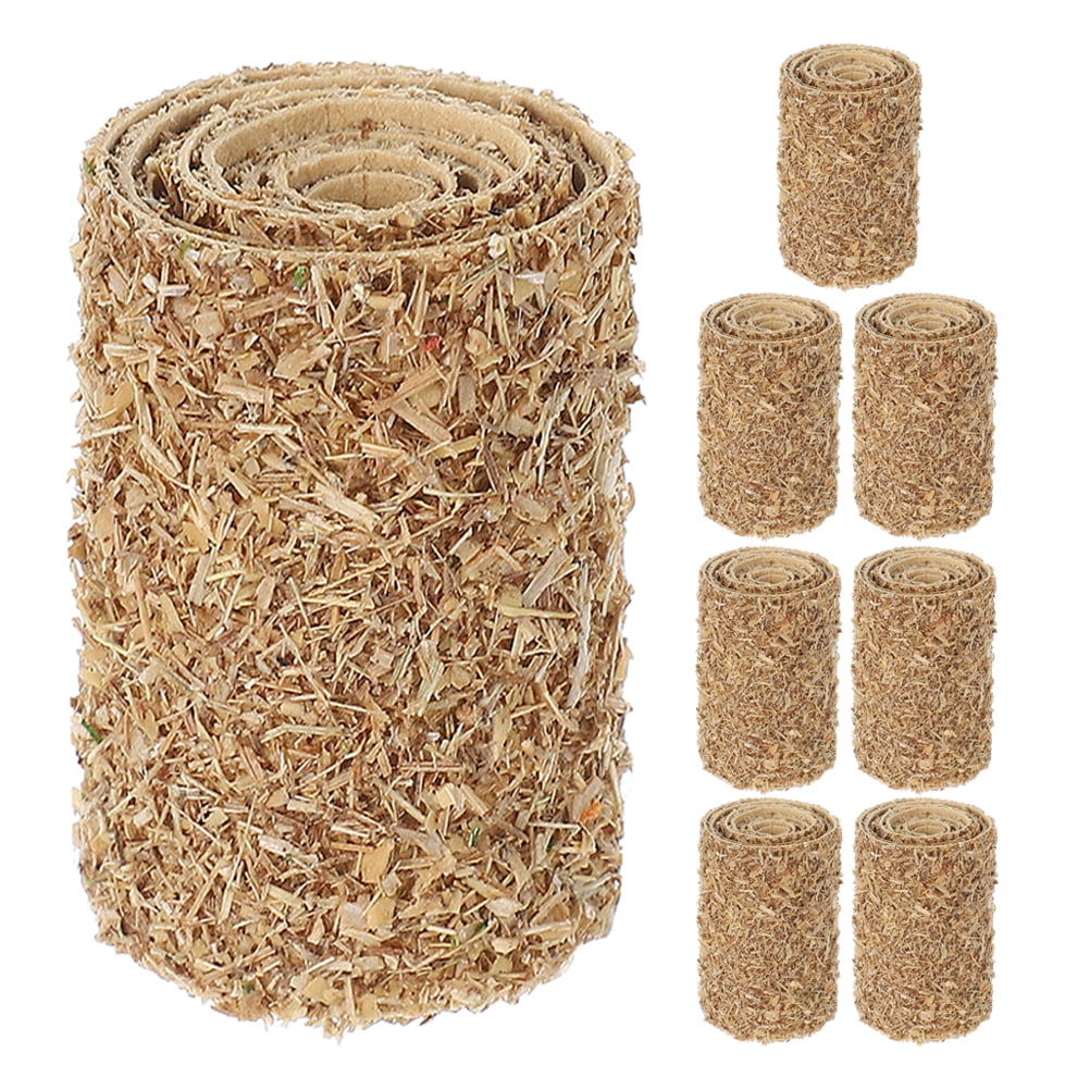 8pcs Miniature Haystack Props DIY Artificial Mini Hay Bales Christmas ...