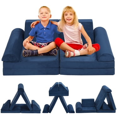 Modular Kids Play Couch Convertible Toddler Building Fort Sofa and ...