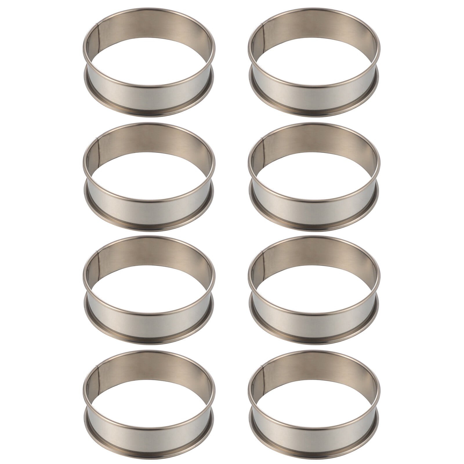 8pcs Mousse Rings Molds Baking Tools Cake Cookies Molds Stainless Steel ...