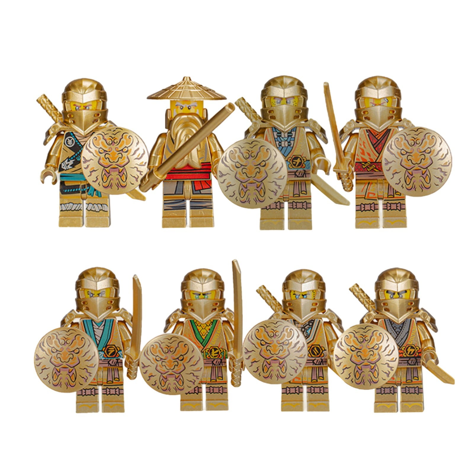 8pcs Ninjago Building Blocks, 2in Ninjago Toy Building Sets, Ninjago ...