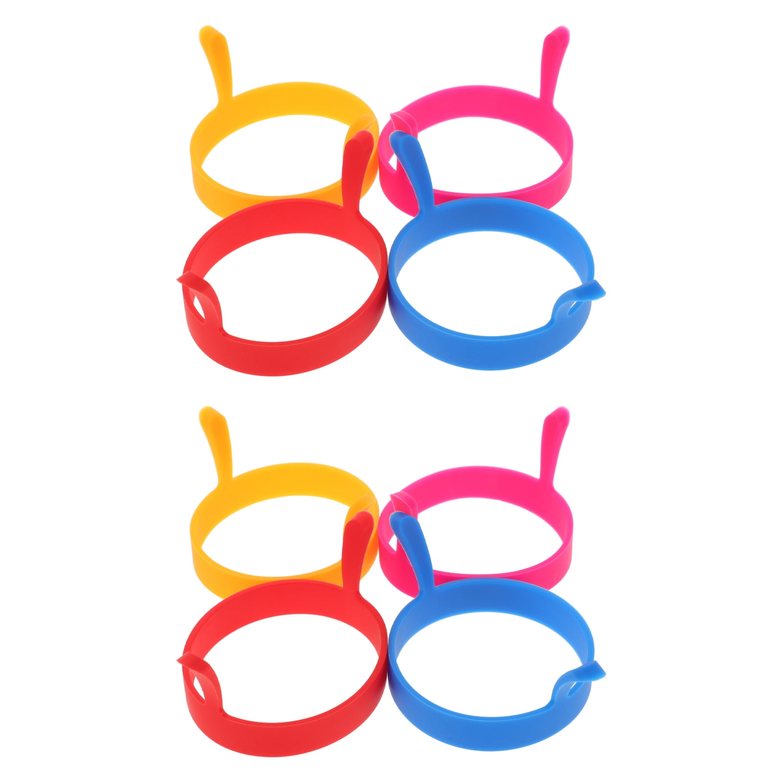 8pcs Non Stick Egg Cooking Rings Silicone Egg Ring for Frying or ...