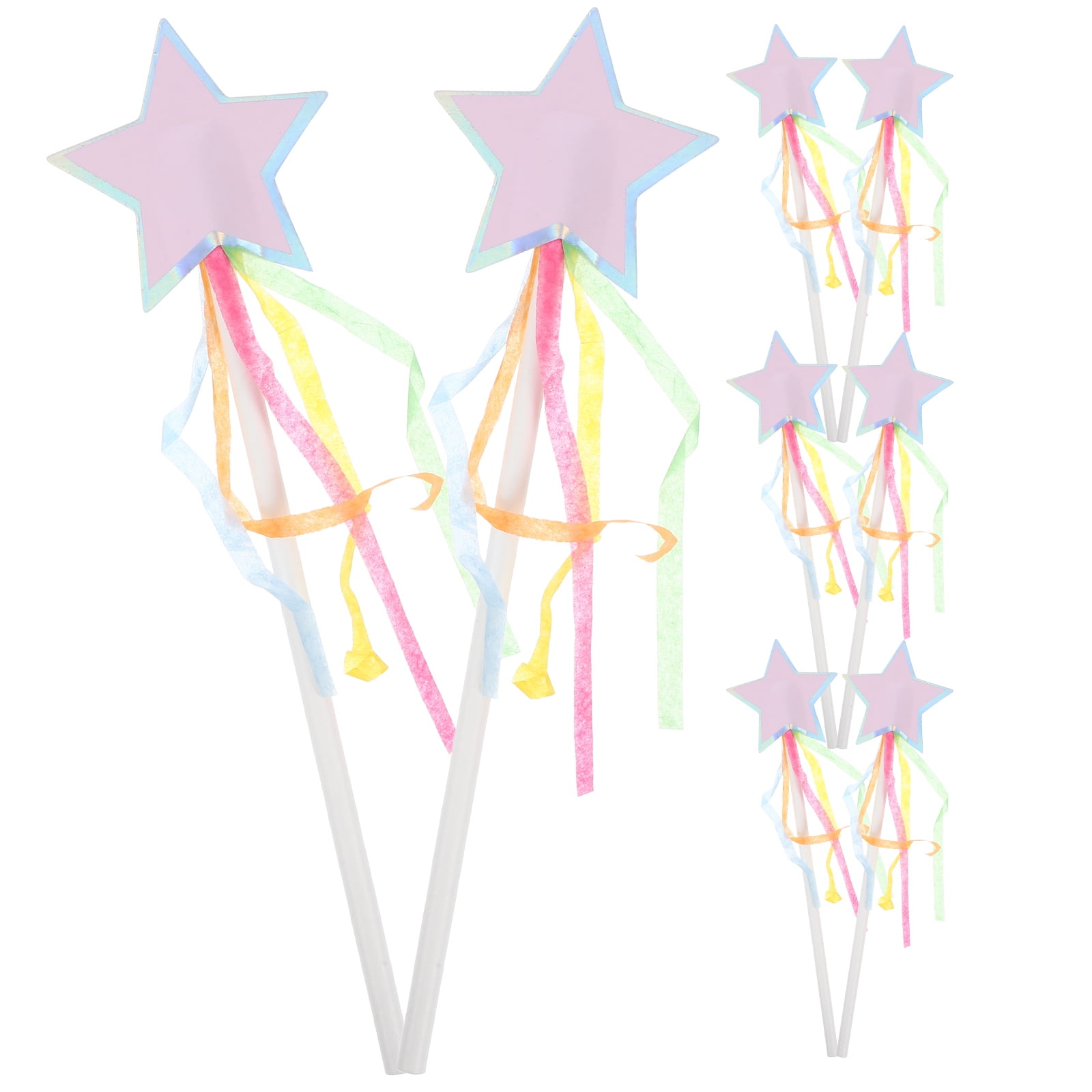 8pcs Novelty Star Fairy Wand Paper Ribbon Fairy Wand Birthday Party ...