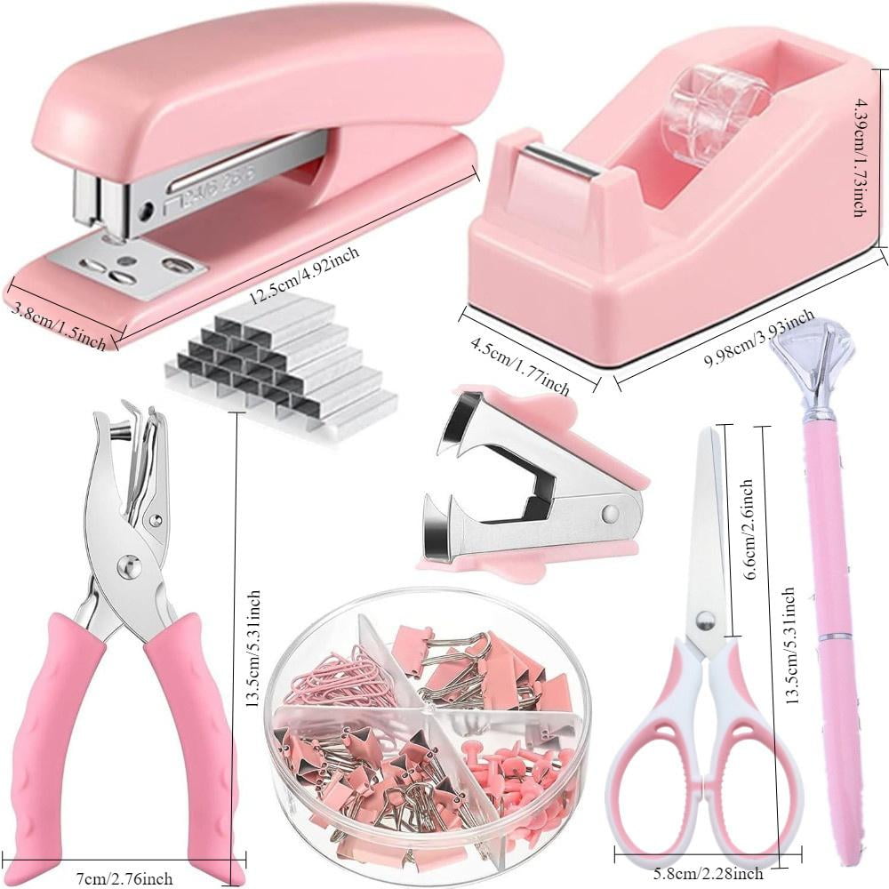 8pcs Office Essentials Set, Includes Stapler, Tape Dispenser, Staple ...