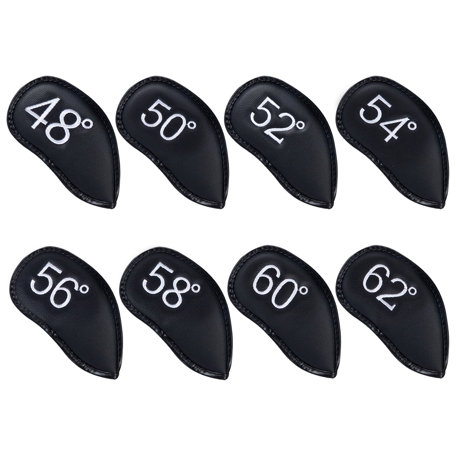 8pcs PU Leather Golfs Iron Head Covers Golfs Club Head Covers Putter ...