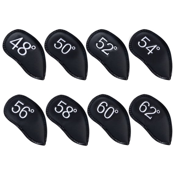 8pcs PU Leather Golfs Iron Head Covers Golfs Club Head Covers Putter ...