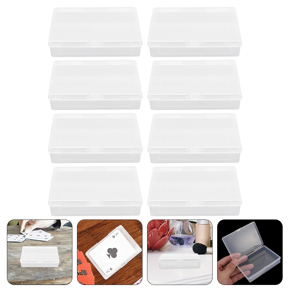 8pcs Plastic Poker Cards Storage Boxes Containers Portable Game Cards ...