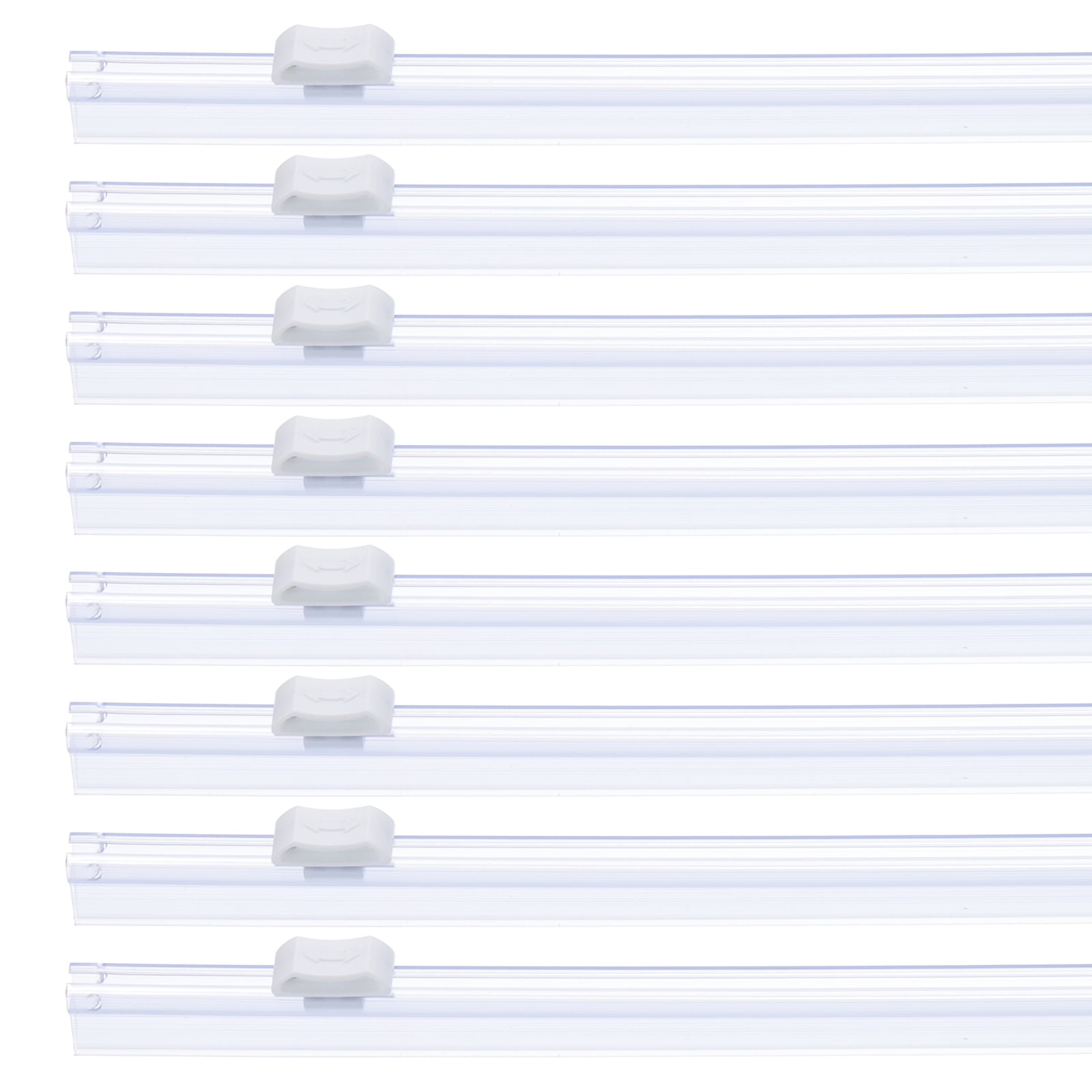 8pcs Plastic Wrap Cutter, 12in Plastic Wrap Slide Cutter Snap Card Slot ...