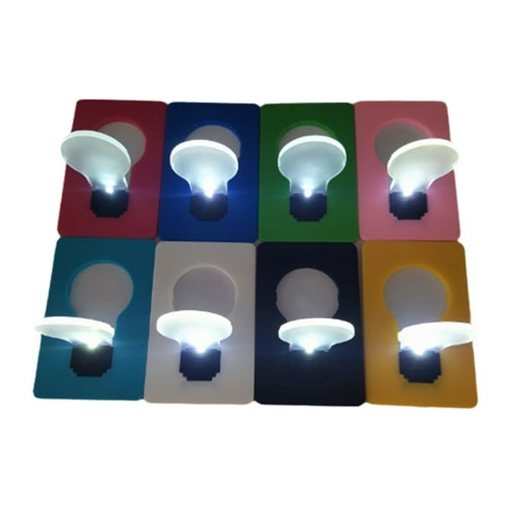 8pcs Pocket Card Lamp Mini Portable USB Mini LED Night Light Bulb ...