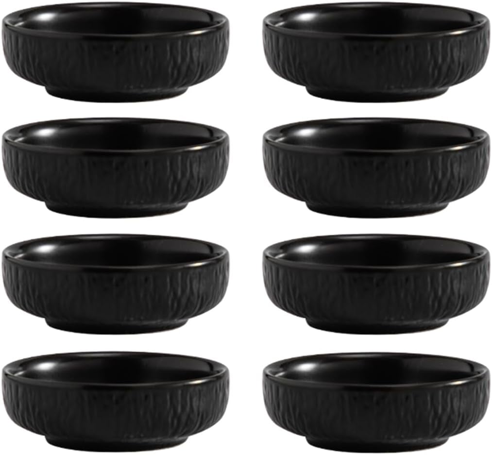 8pcs Porcelain Sauce Dish, 3.3-Inch Soy Sauce Dish, Mustard Dish, Bark ...