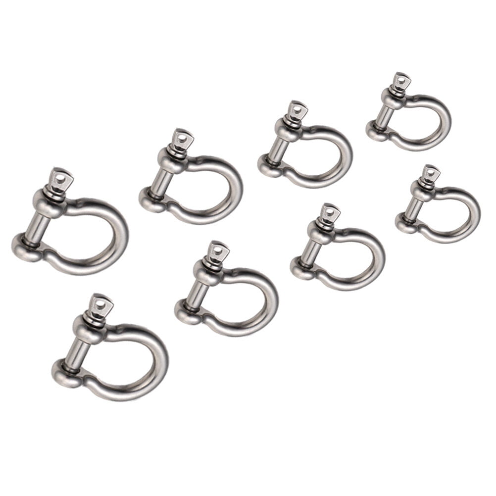8 Pcs Bow Buckle Horseshoe Shaped Shackles Corrosion-resistant Shackle ...