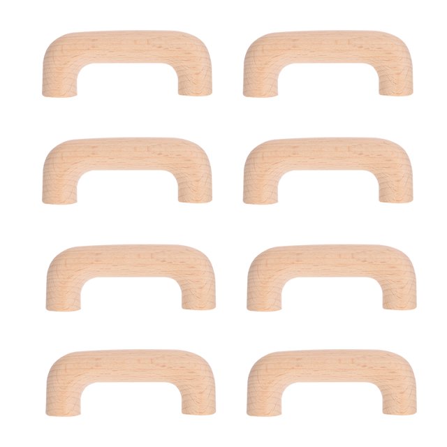 8pcs Pull Handle Stylish Simple Cabinet Pull Wooden Door Handle Pulls ...