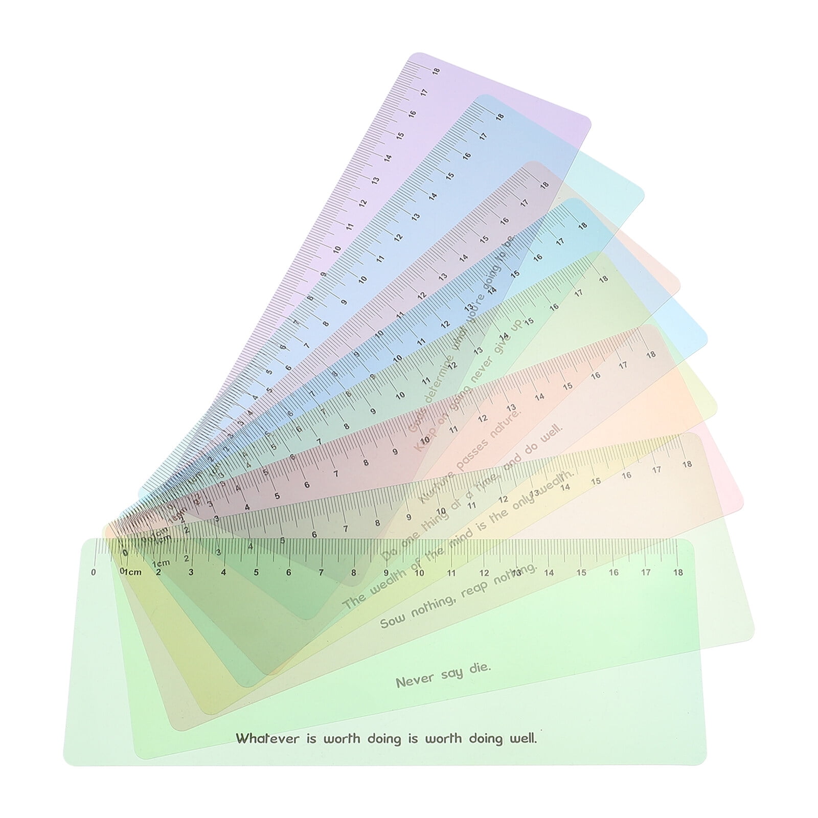 8pcs Reading Strips Colored Overlays Bookmark Guided Highlight Tracking ...