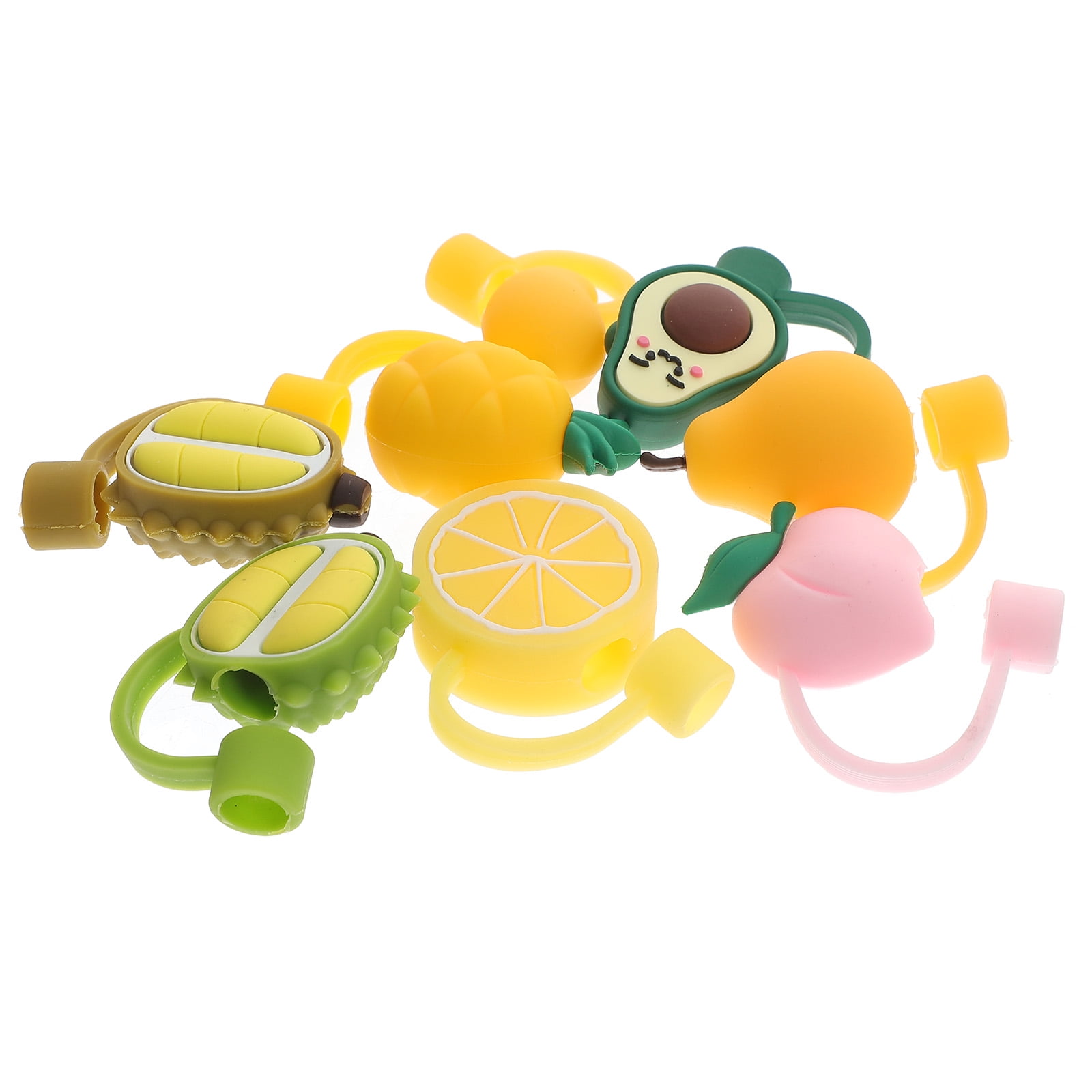 ifundom Reusable Silicone Straw Covers Assorted Color for Decor Ifundom ...