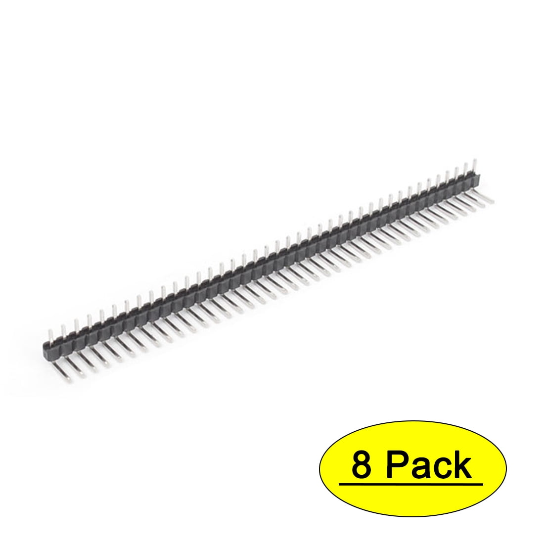 8Pcs Right Angle 40-pin 2.0mm Male Pin Header for Breadboard 1x40 ...