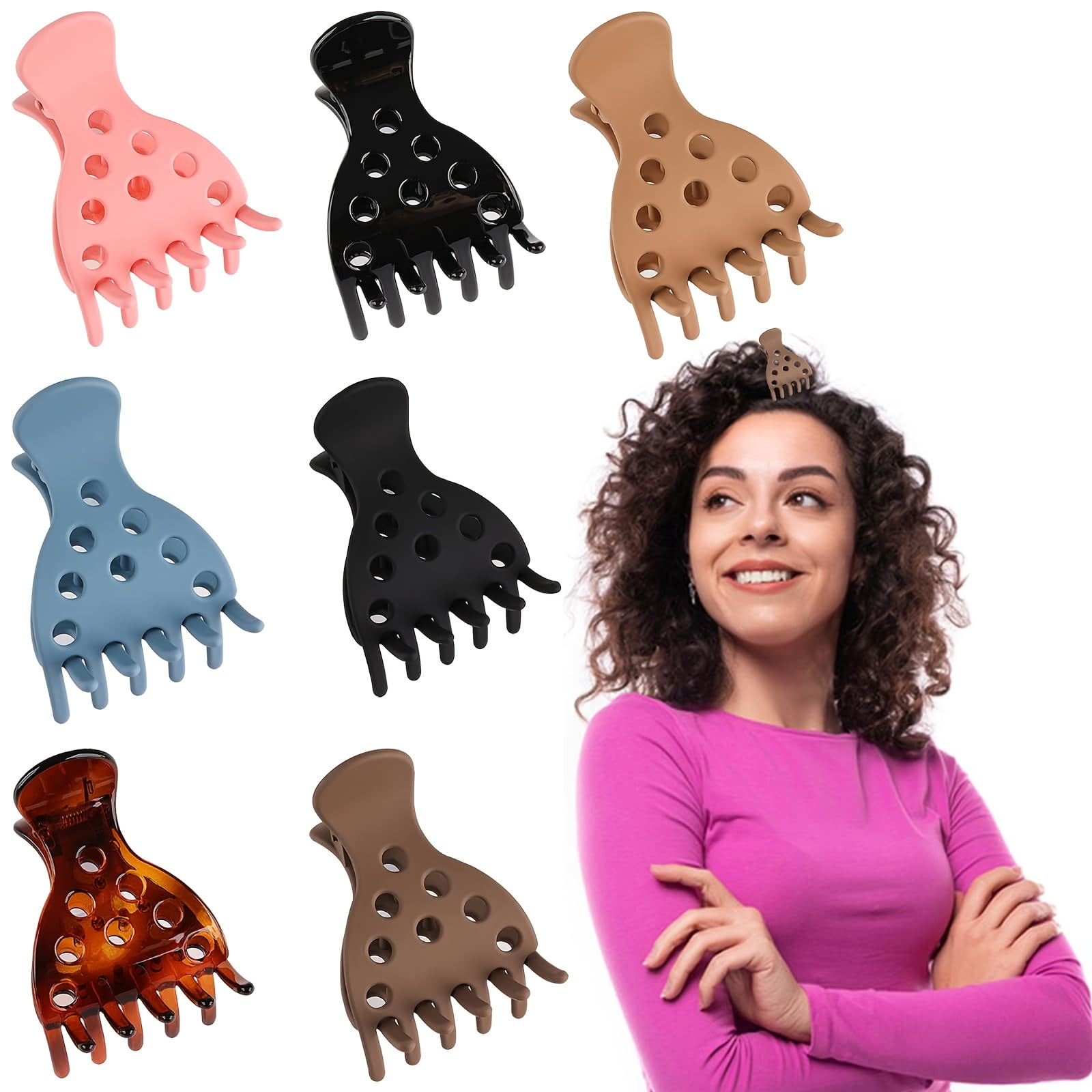 8pcs Root Lifting Hair Clips for Curly Hair Styling, Thickening Paw ...