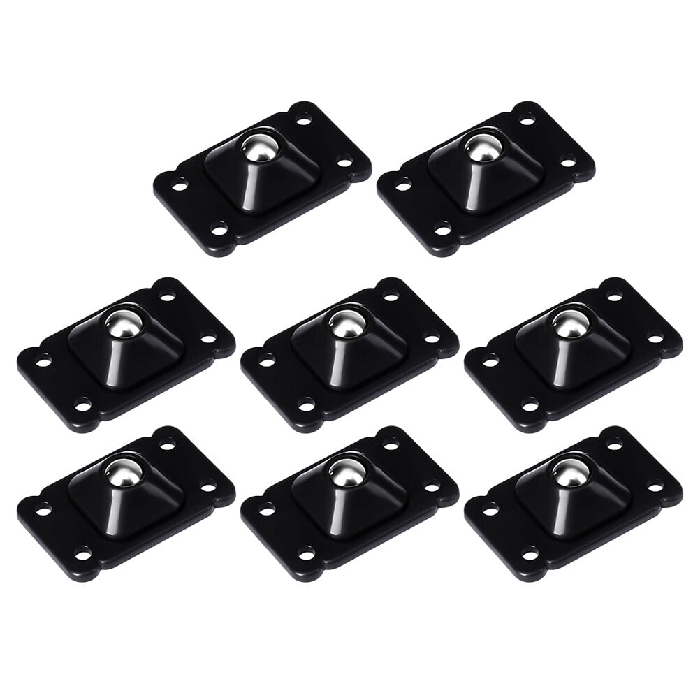 8pcs Self-adhesive Storage Box Pulley Casters Plastic Furniture Castors ...