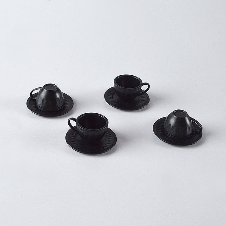 8pcs/Set 1:6 Scale Dollhouse Miniature Mini Simulation Coffee Cup and ...
