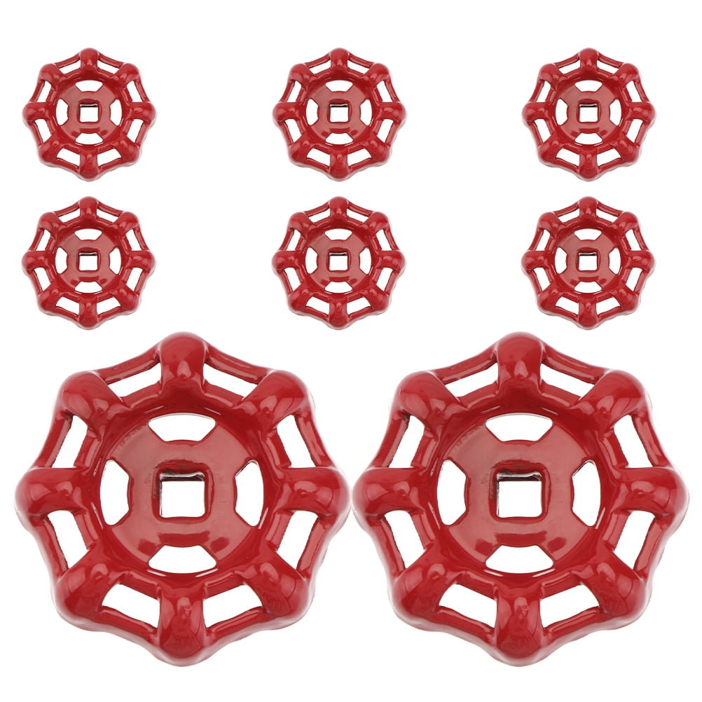 8pcs Faucet Handle Wheel for Home Use Made with Cast Iron Red Color ...