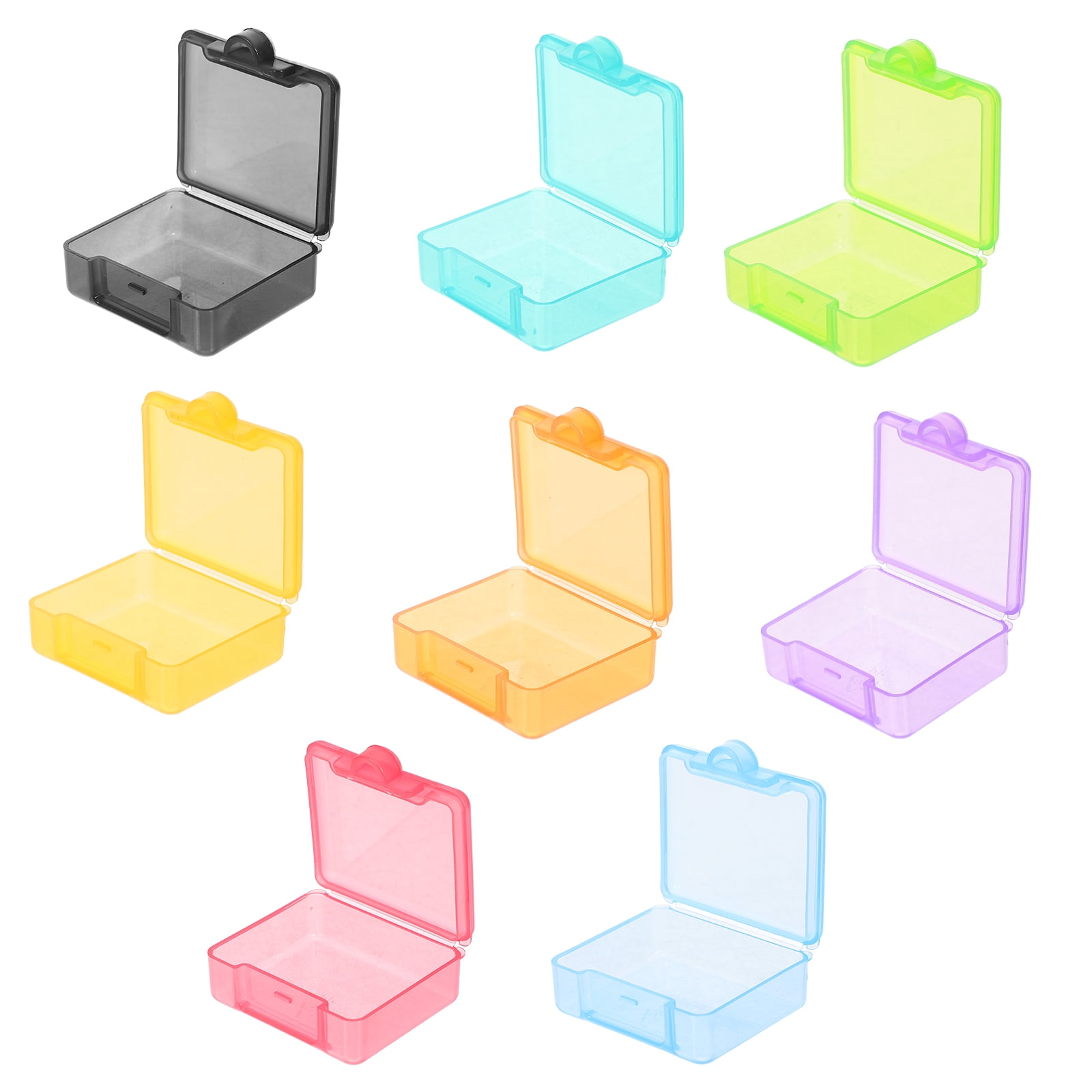 8pcs Small Pill Box Set Portable Pill Holder With Clear Lid Weekly ...