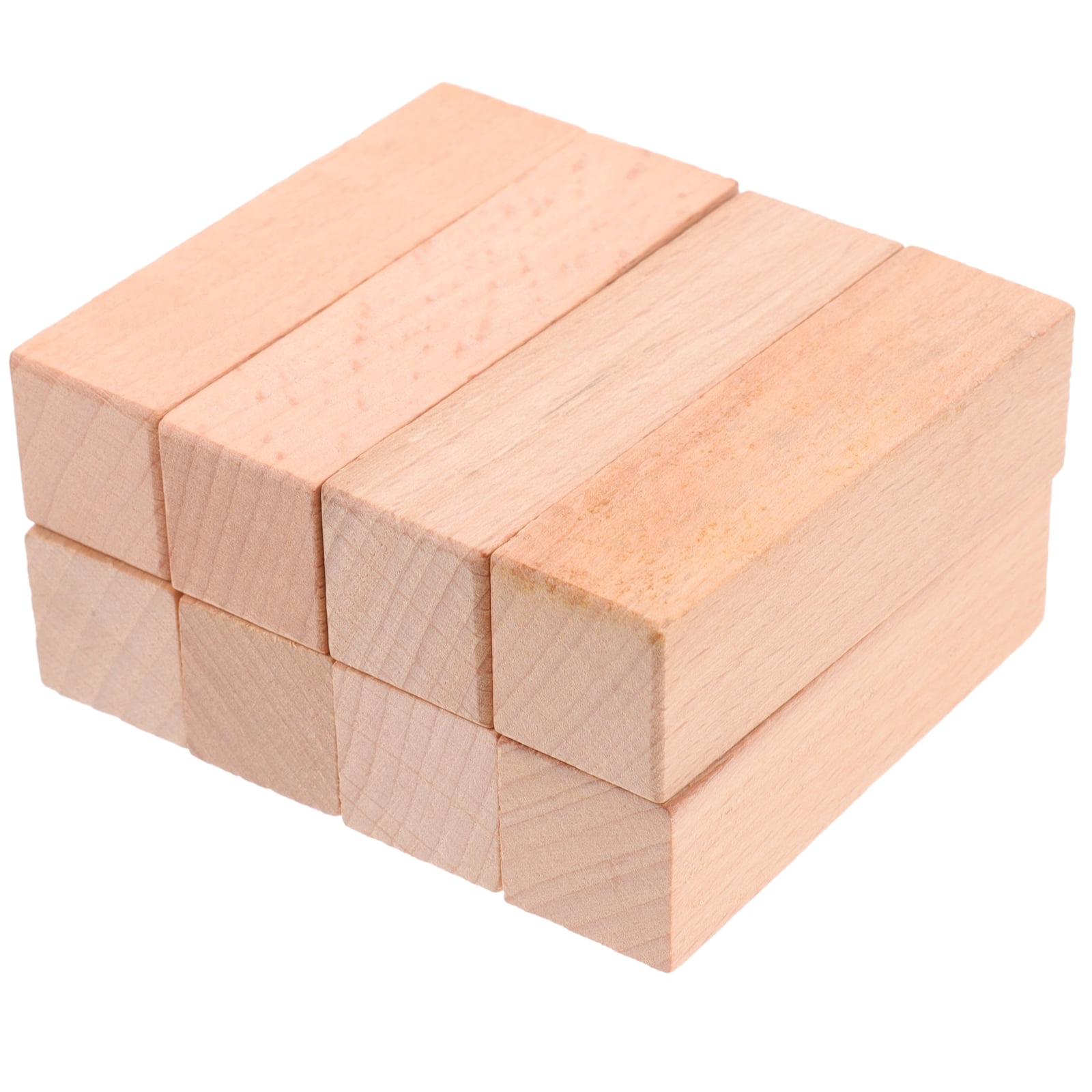 8pcs Smooth Wood Stamper Self Making Blank Seal Carving Use Accessory ...