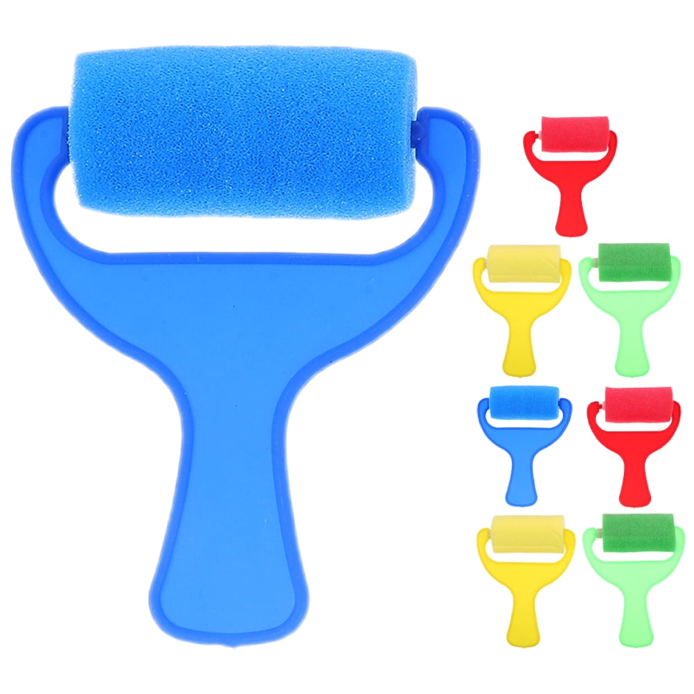 8pcs Sponge Paint Brushes with Easy Grip Handles for Safe and Fun Early ...