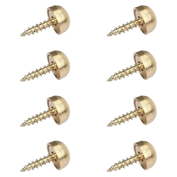 8pcs Sturdy Brass Screw Caps Accessory for Furniture Assembly Tapping ...