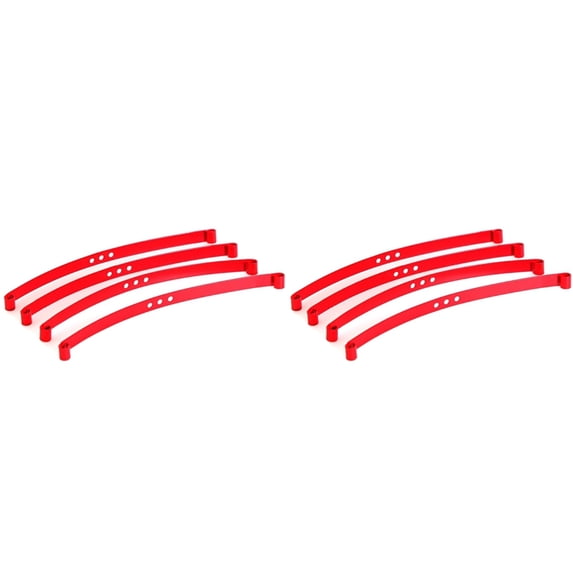 8pcs Super Soft Steel Front and Rear Axle Shock-Absorber Leaf Spring ...