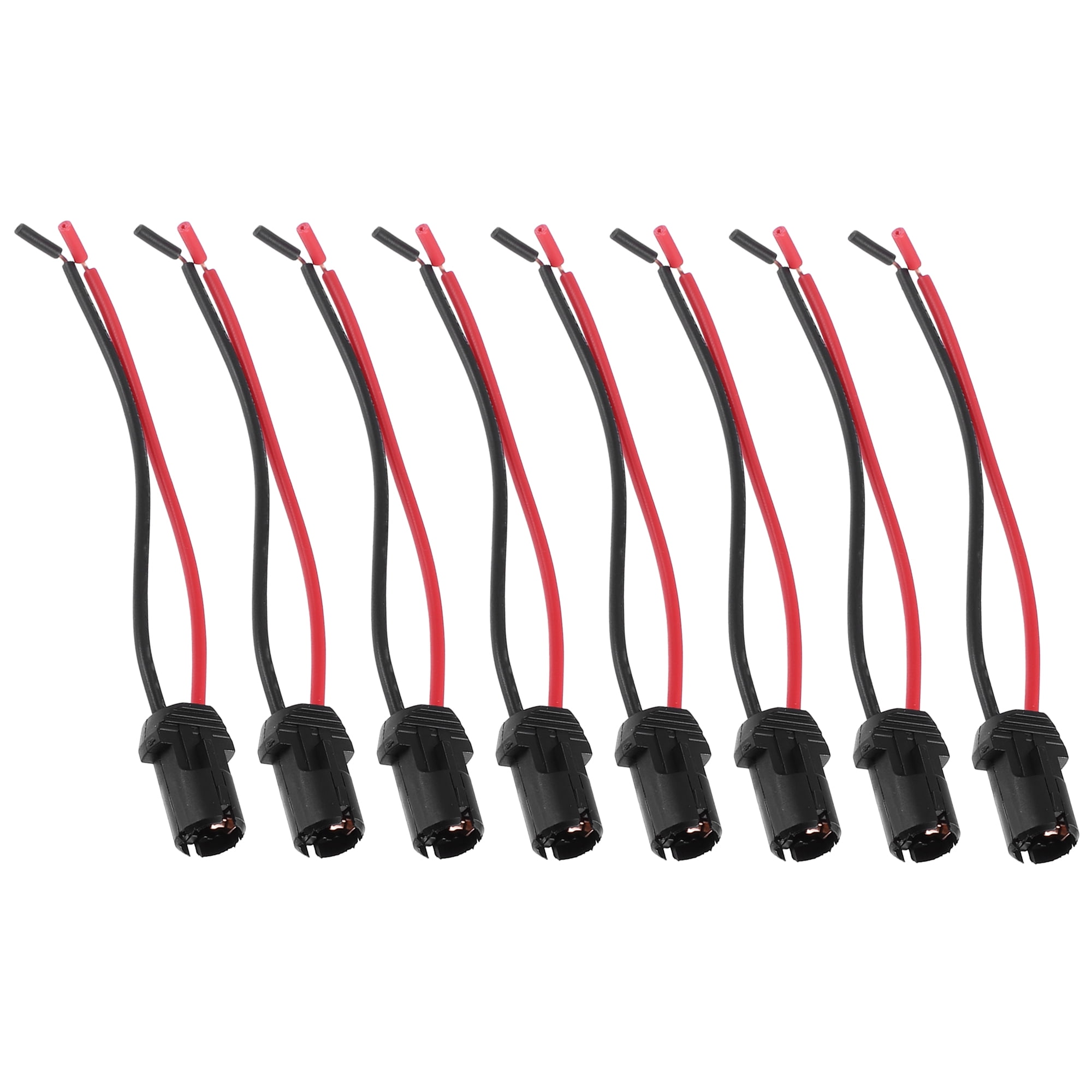8pcs T10 Pigtail Socket Wire Wiring Harness Adapter Connector for Car ...