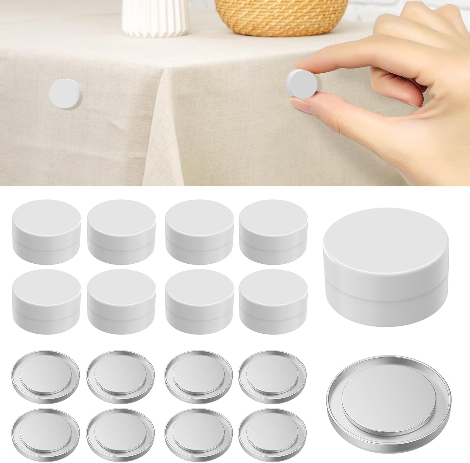 8pcs Table Cloth Holder Picnic Tablecloth Clip Straps MagSeal Thin ...