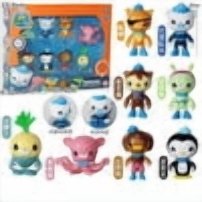8pcs The Octonauts Decoration Figures Birthday Cake Topper Ornament ...