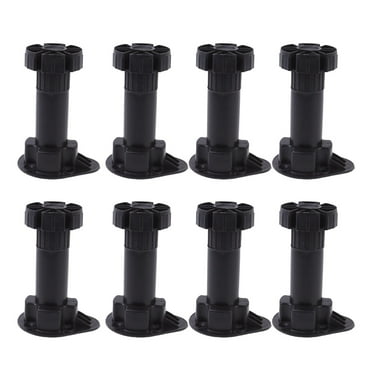 JSP Manufacturing Heavy Duty Black Plastic Bed Frame Feet Glide Legs ...