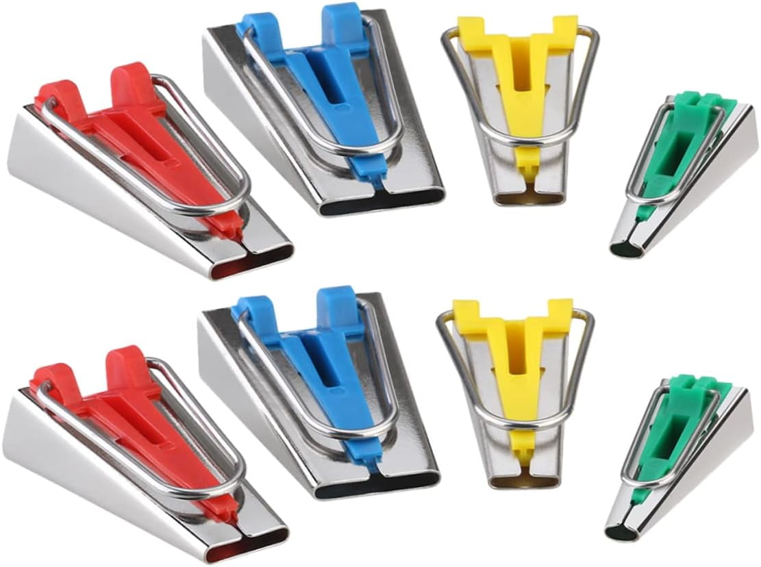 8pcs Tools Binder Clips Binding Foot Craft Clips Sewing Tape Maker ...