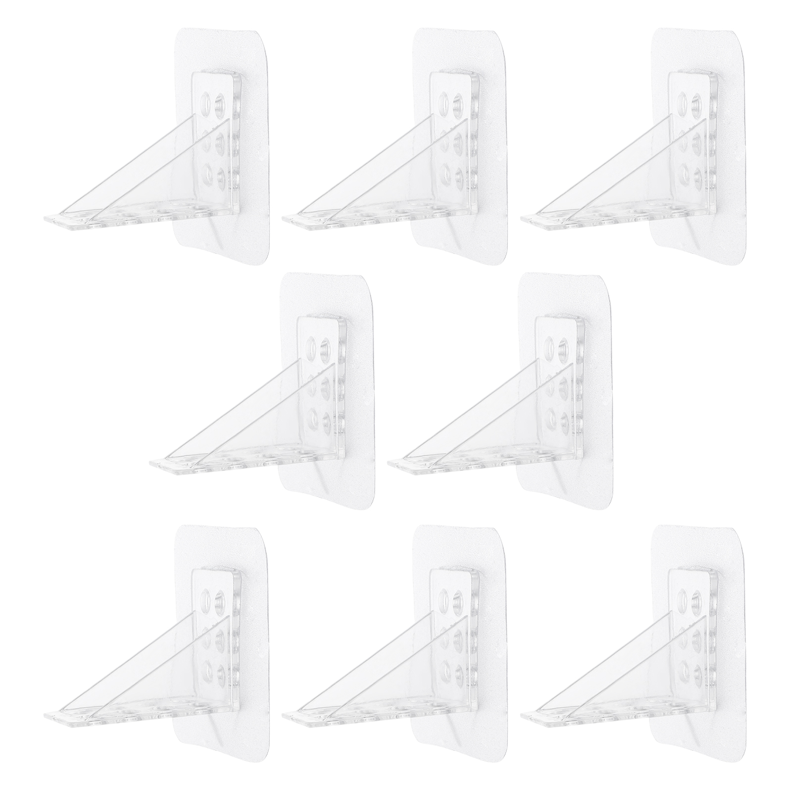 FONDOTIN 8pcs Transparent PVC Shelf Supports for Kitchen Cabinets and ...