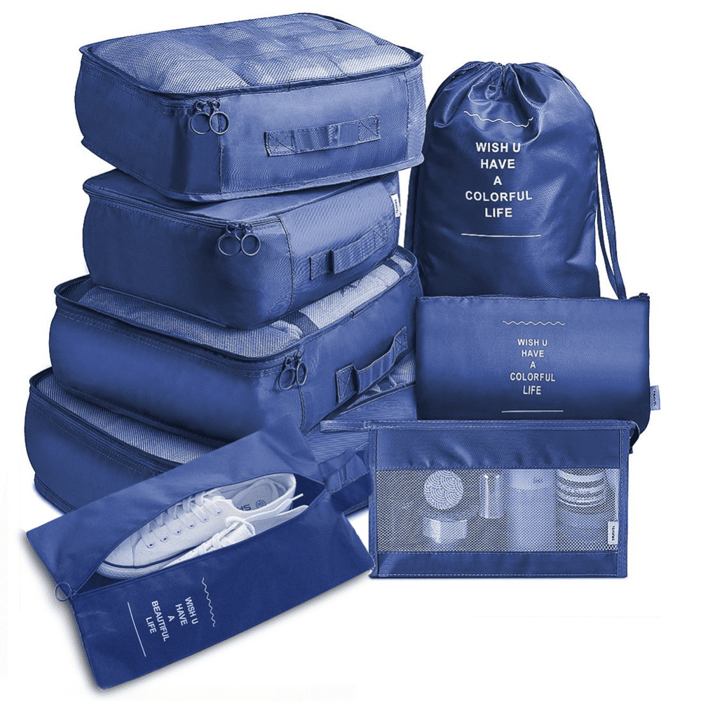 8pcs Travel Luggage Organizer Storage Bags Suitcase Packing Cases ...
